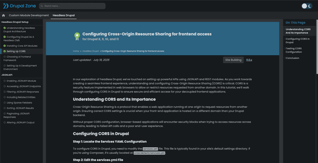 DrupalZone – Learn Drupal 11 Module Development & Theming